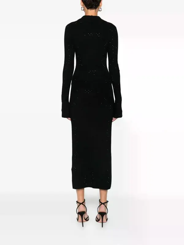 Patrizia Pepe Embellished Button-front Midi Dress