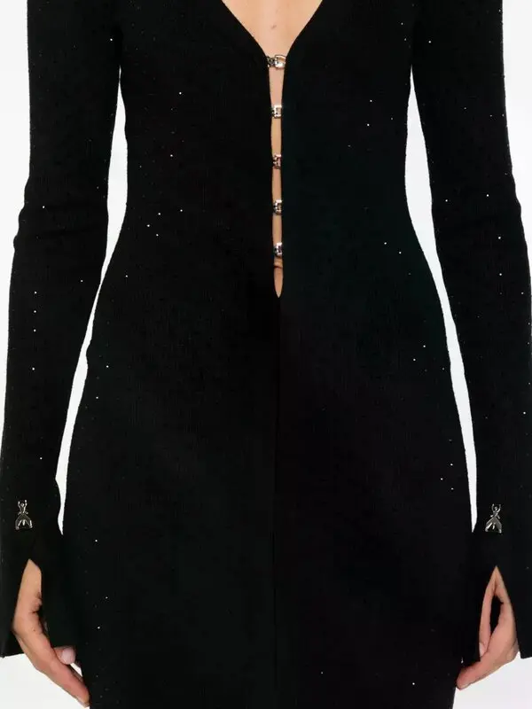 Patrizia Pepe Embellished Button-front Midi Dress