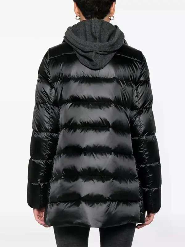 MOORER Quilted Zip-front Coat