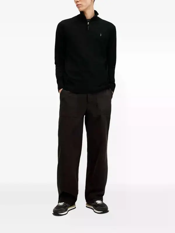 ALLSAINTS Killburn Half-zip High-neck Sweater - Black