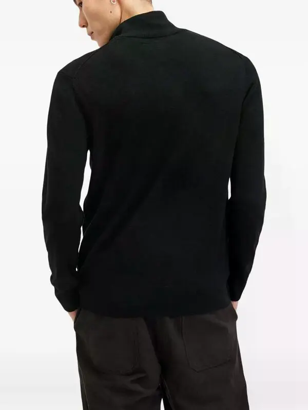 ALLSAINTS Killburn Half-zip High-neck Sweater - Black