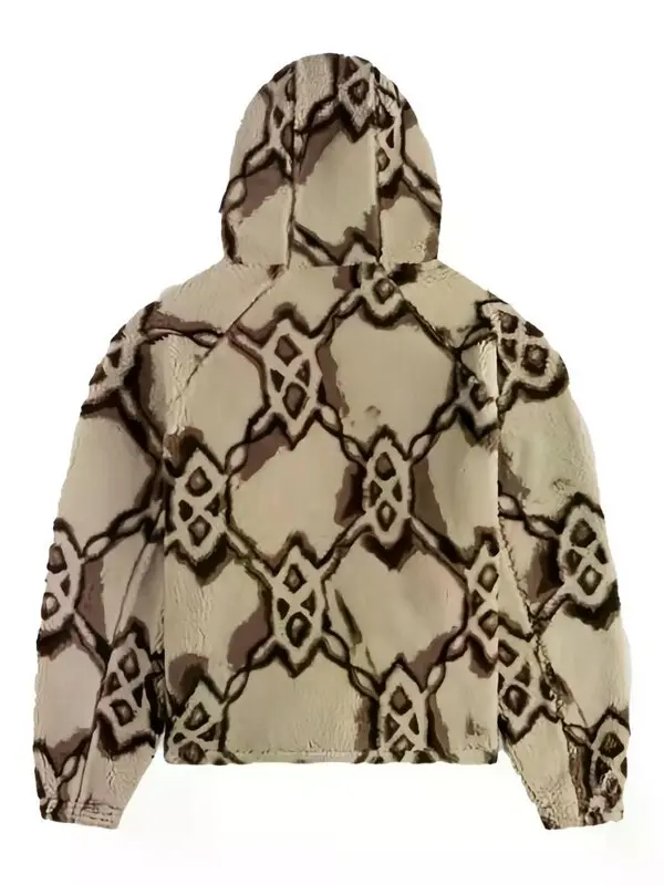 DAILY PAPER Shield-pattern Hooded Jacket
