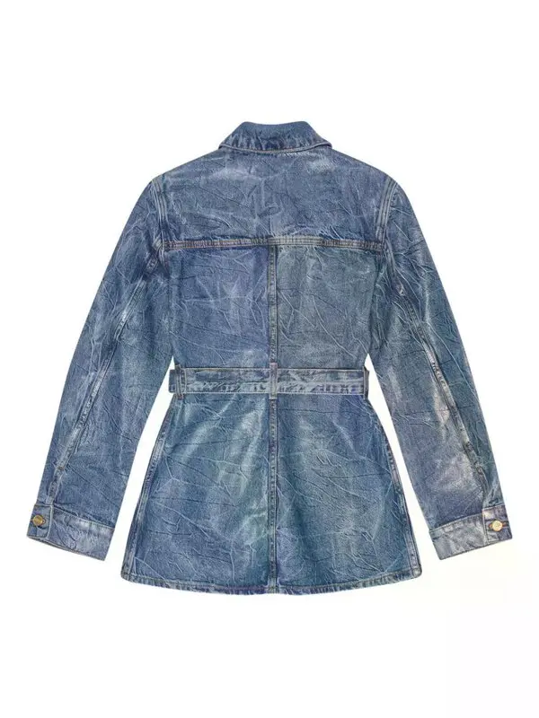 GANNI Belted Denim Jacket