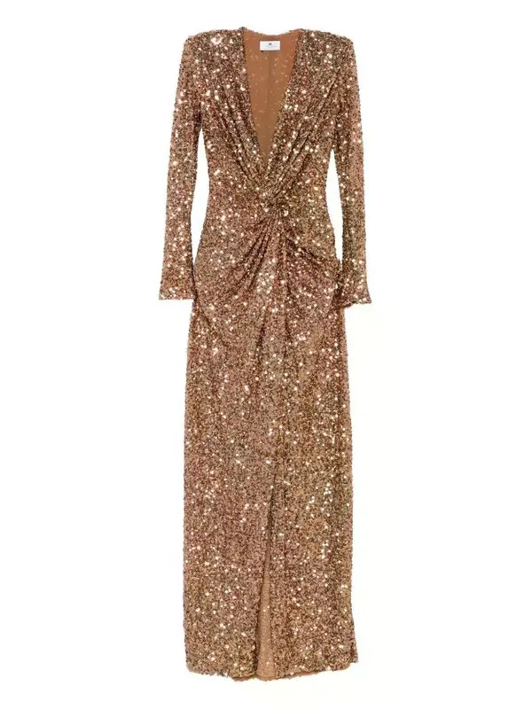 Elisabetta Franchi V-neck Maxi Dress