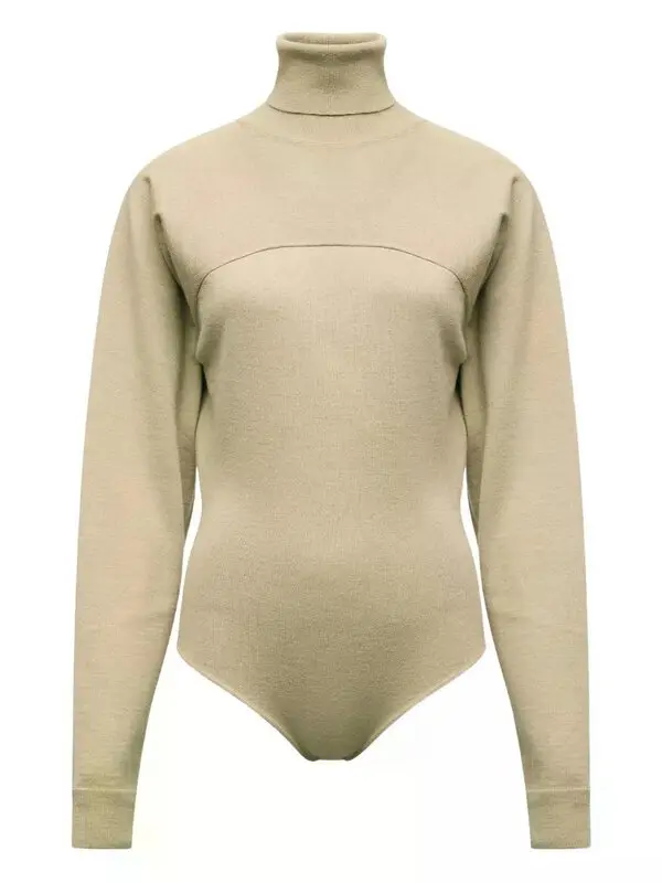 MAISON MARGIELA Ribbed Knit Turtleneck Bodysuit