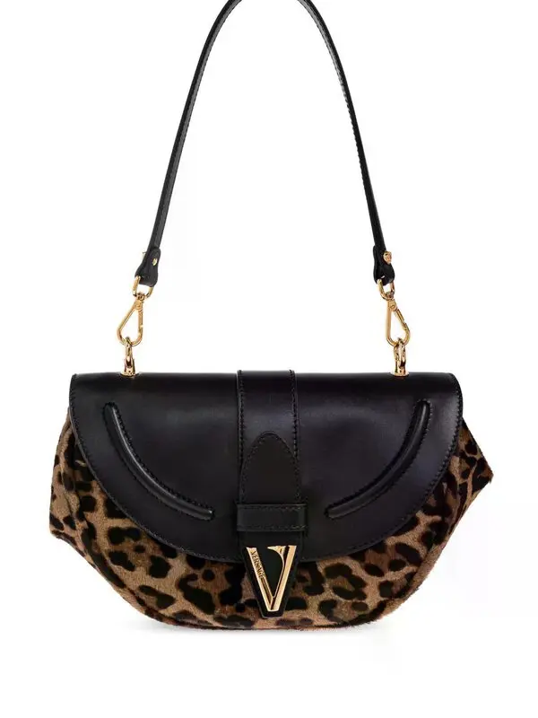 Versace Virtus Leopard Print Tote Bag