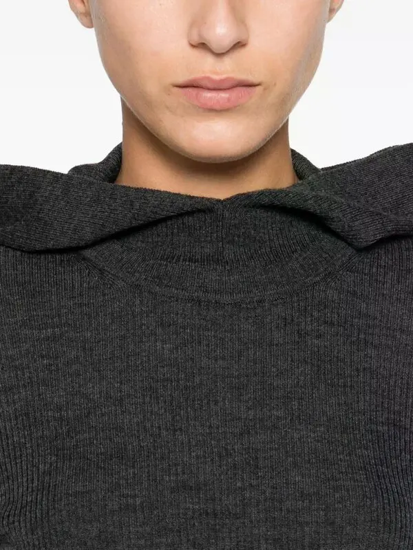 P.a.r.o.s.h Hooded Ribbed Bodysuit