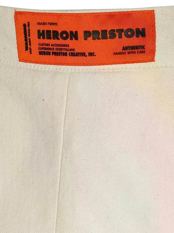 Heron Preston Cut-out Cotton Trousers