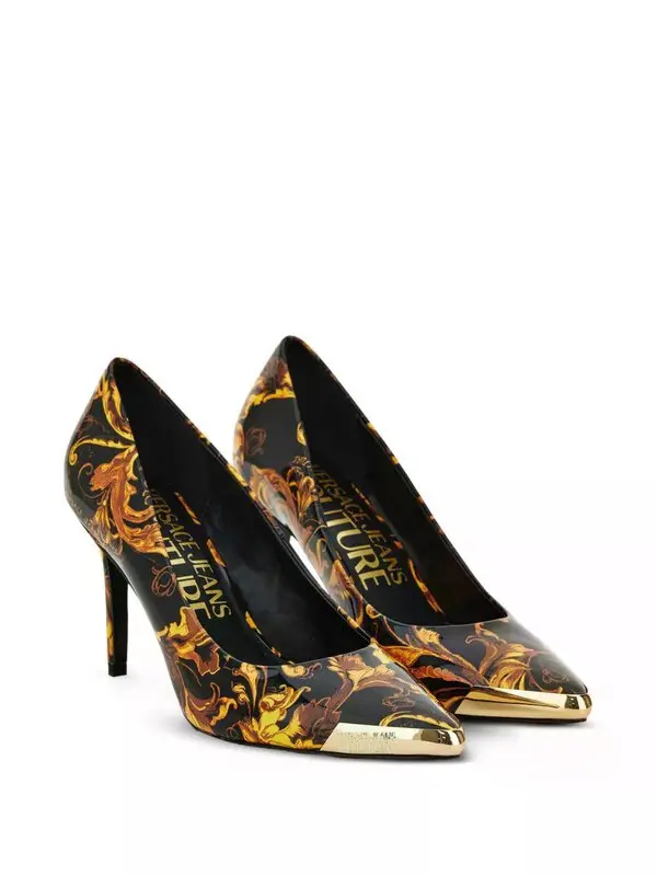Versace Baroque-print Stiletto Pumps