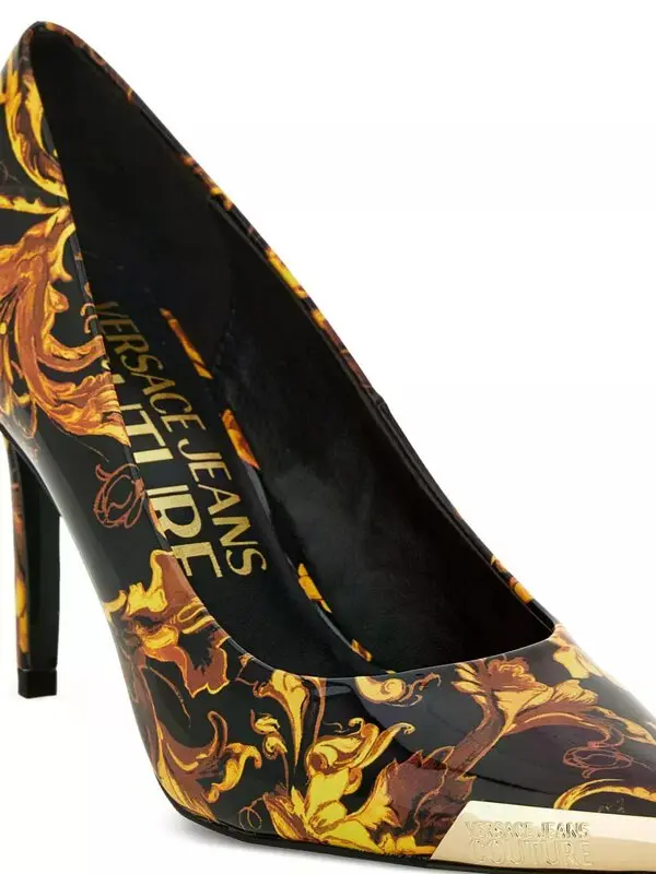Versace Baroque-print Stiletto Pumps