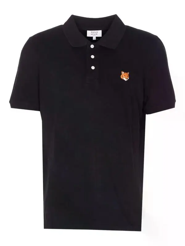 Maison Kitsuné Embroidered Short-sleeve Polo Shirt