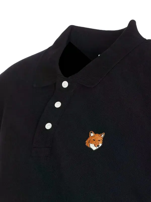 Maison Kitsuné Embroidered Short-sleeve Polo Shirt