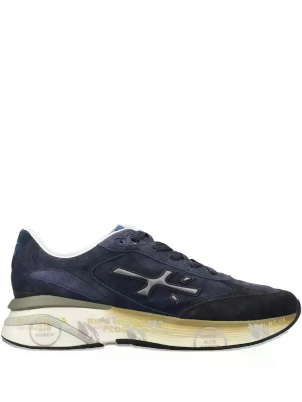 Premiata Moerun Dark Suede Lace-up Sneakers