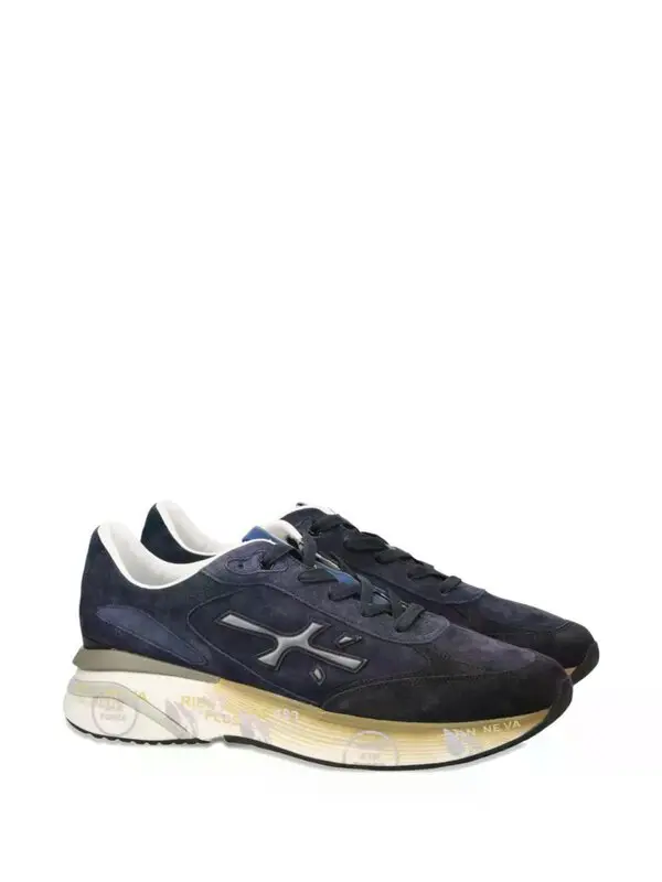 Premiata Moerun Dark Suede Lace-up Sneakers