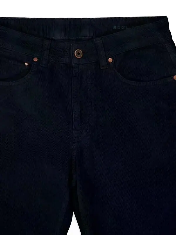 Boglioli Navy Corduroy Five-pocket Jeans - Blue