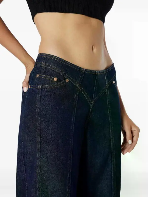 NO44 Cotton Wide-leg Jeans