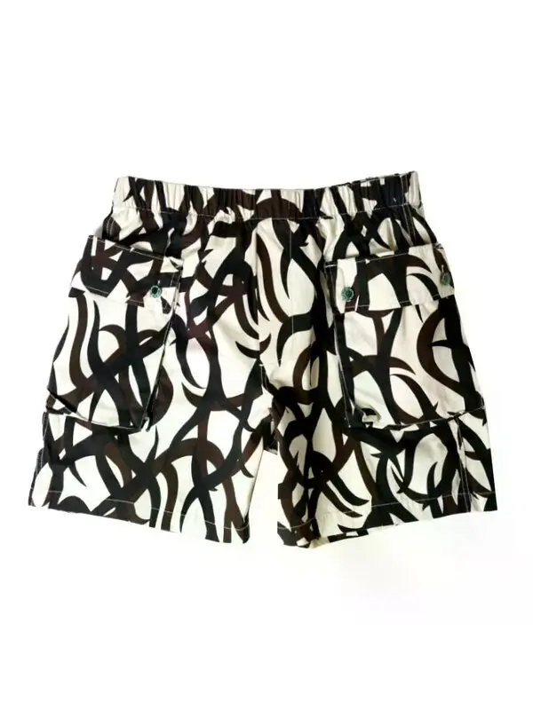 BRAIN DEAD Abstract-print Shorts