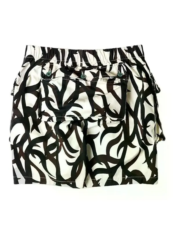 BRAIN DEAD Abstract-print Shorts