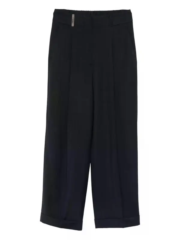 Peserico Pleated Cuffed Trousers