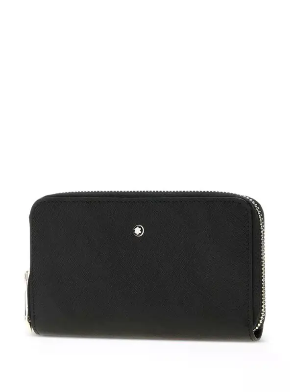 Montblanc Zip-around Leather Wallet - Black