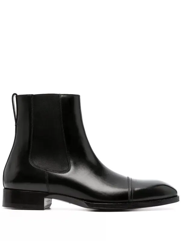 TOM FORD Elkan Leather Chelsea Boots