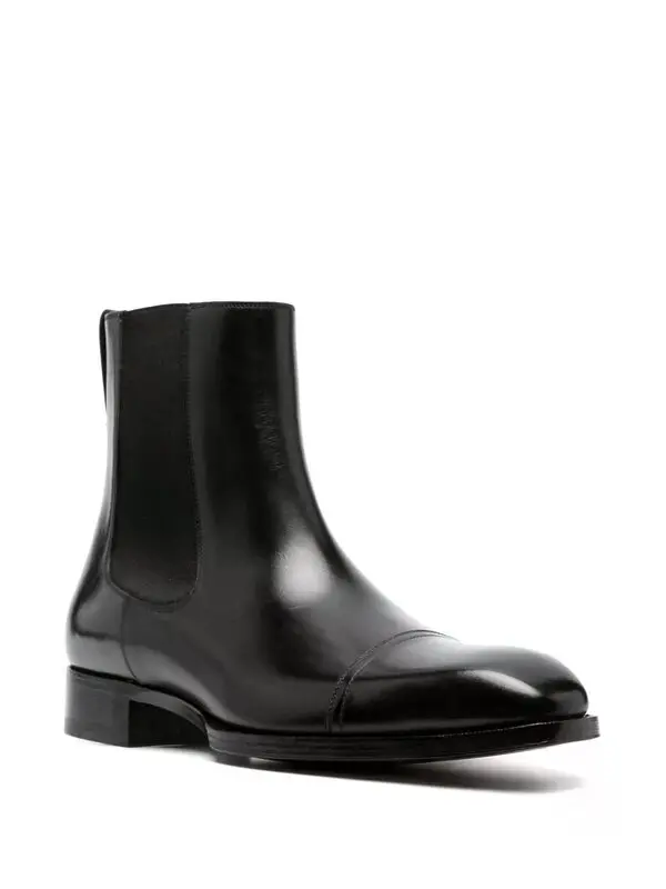 TOM FORD Elkan Leather Chelsea Boots