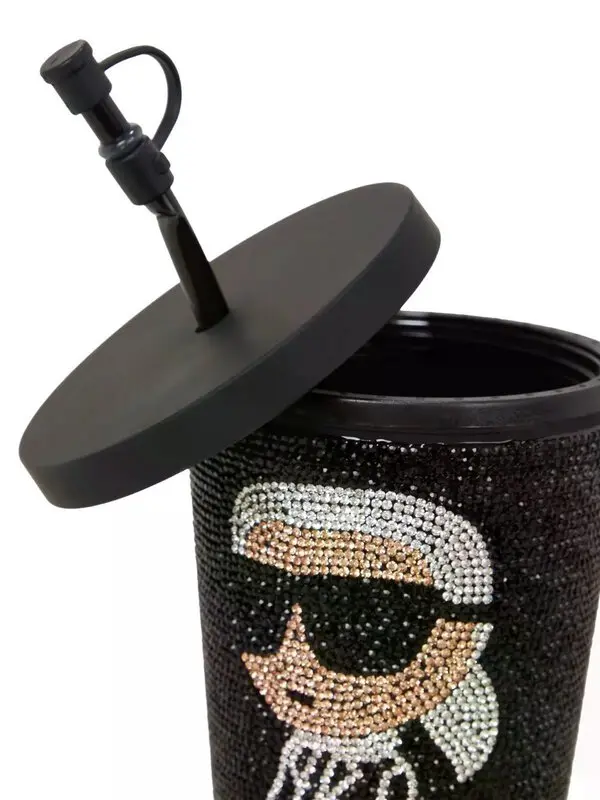 Karl Lagerfeld Ikon Rhinestone-embellished Travel Cup