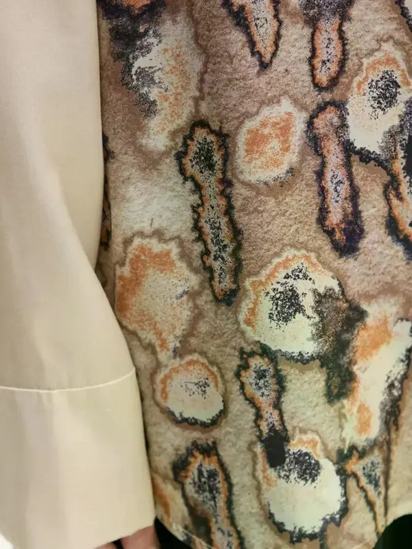 AERON Abstract-print Button-down Shirt