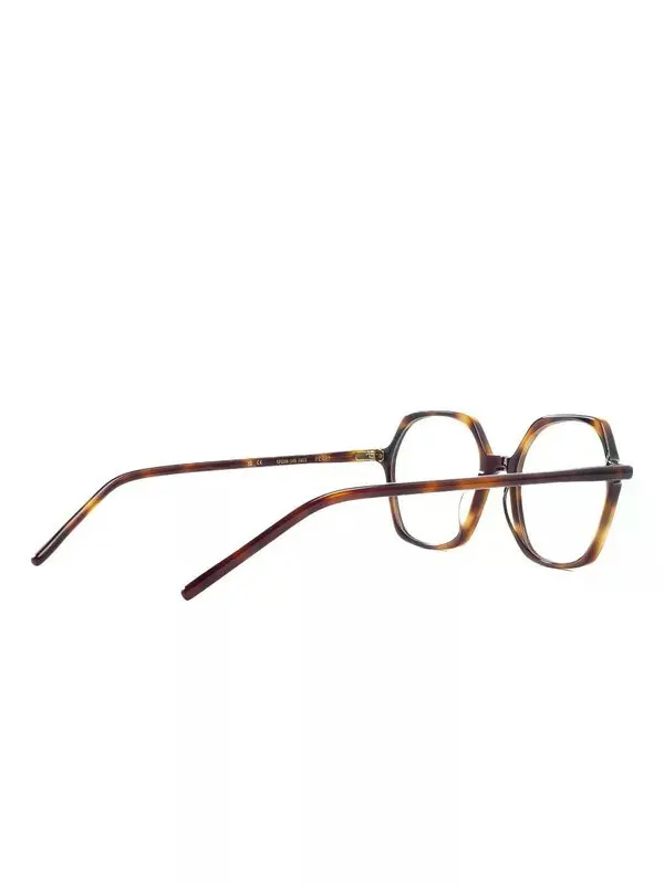 KALEOS Perry Geometric-frame Eyeglasses - Brown