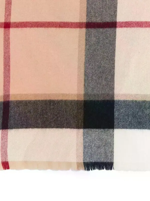 Barbour Checked Wool Scarf