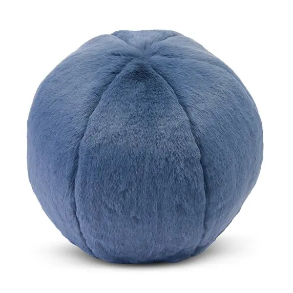 Aqua Big Rabbit Faux Fur Ball Pillow Exclusive - Enchanting Sky