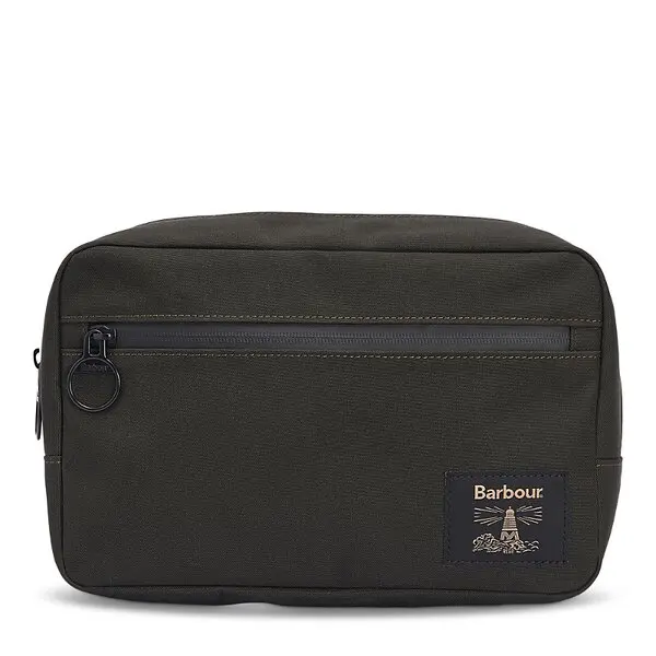Barbour Field Washbag - Olive/black