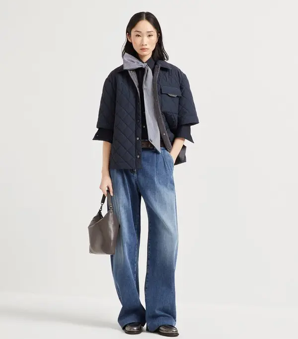Brunello Cucinelli Comfort Cotton Denim Loose Jeans