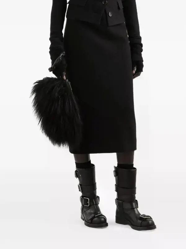 Dolce & Gabbana Wool Midi Skirt