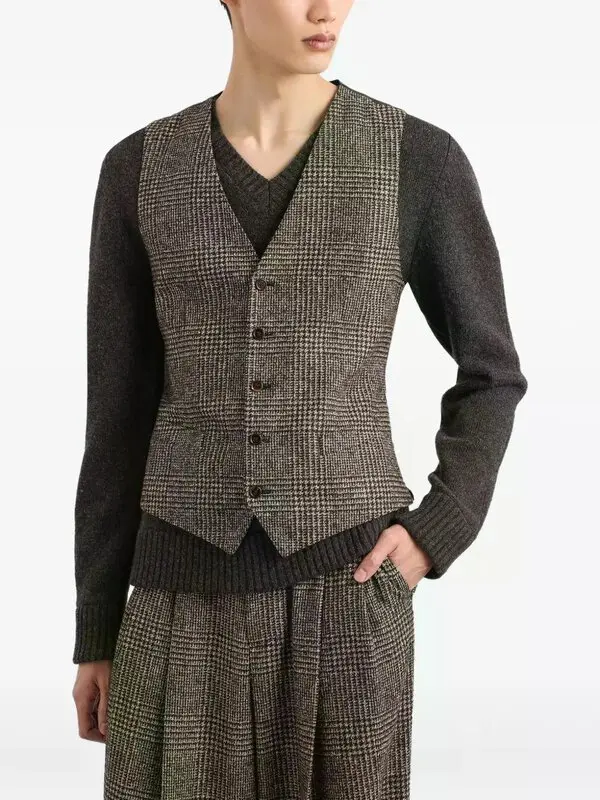 Dolce & Gabbana Glen Check-pattern Waistcoat