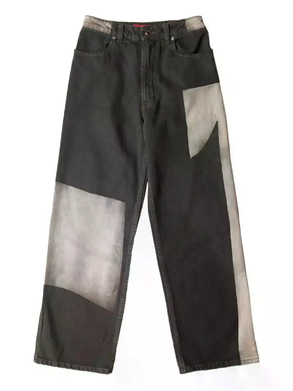 Eckhaus Latta Patchwork Wide-leg Jeans