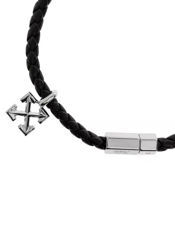 Off-White Arrows-charm Leather Bracelet