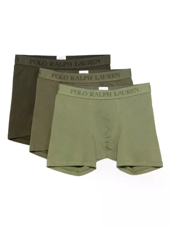 Polo Ralph Lauren Logo-waistband Boxers - Green