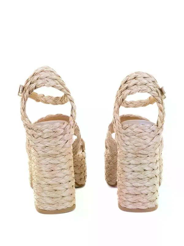 CastaÑer Fresa Raffia Platform Sandals