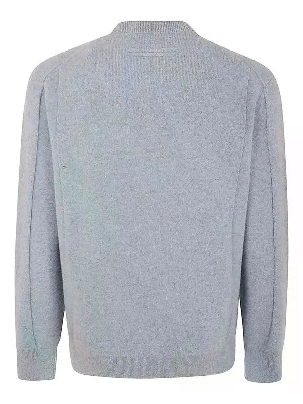 Zegna Round-neck Wool-cashmere Blend Sweater