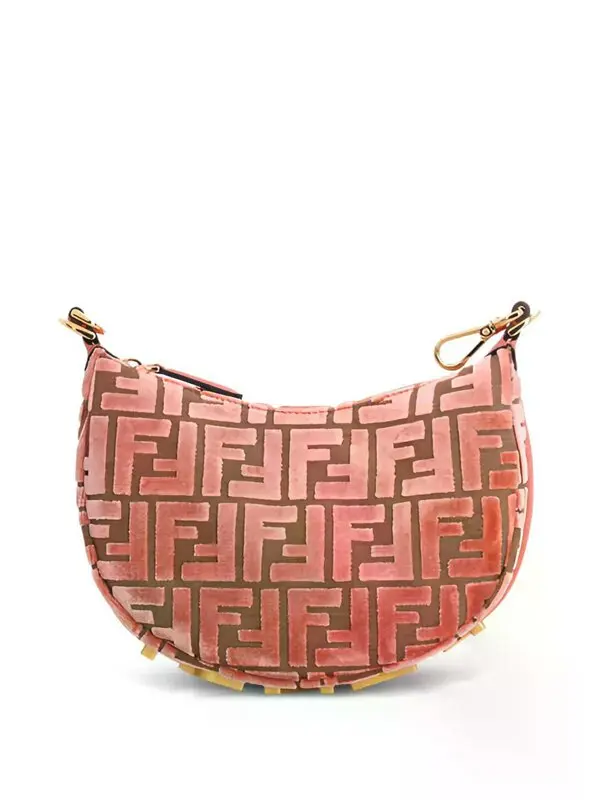 Fendi Mini Graphy Jacquard Velvet Tote Bag