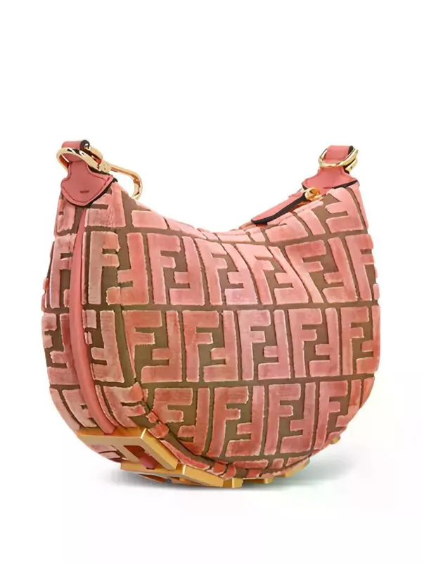 Fendi Mini Graphy Jacquard Velvet Tote Bag