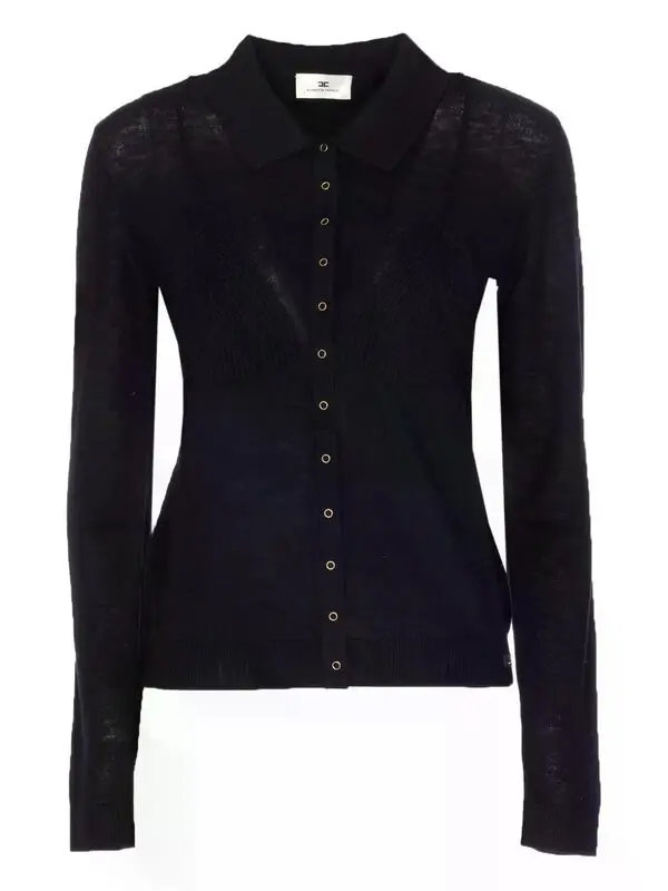 Elisabetta Franchi Button-front Virgin Wool-blend Cardigan