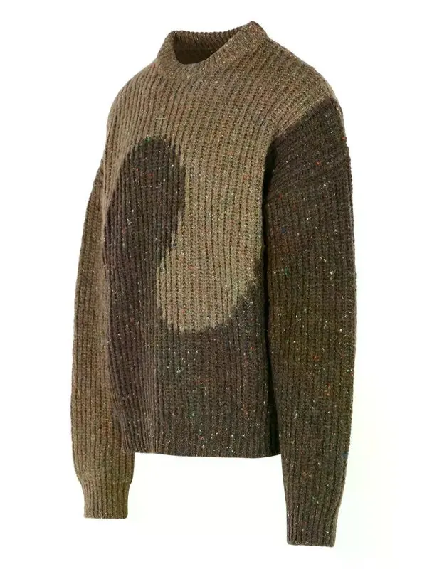ERL Two-tone Long-sleeve Sweater - Brown