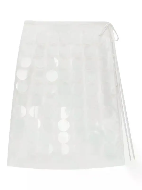 MSGM Circle-appliqué Wrap Mini Skirt