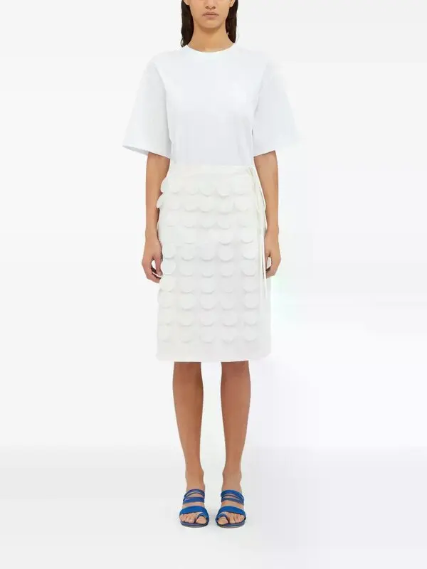 MSGM Circle-appliqué Wrap Mini Skirt