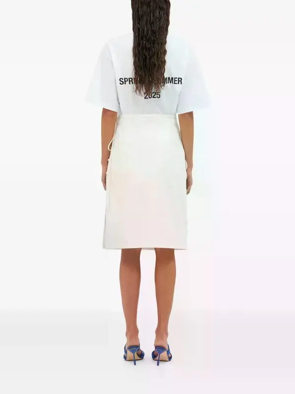 MSGM Circle-appliqué Wrap Mini Skirt