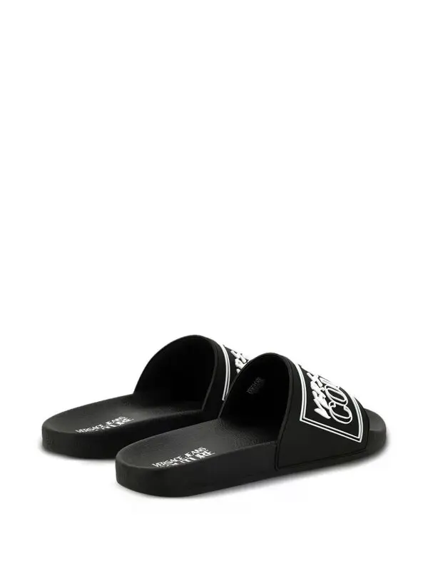 Versace Logo-embossed Slides