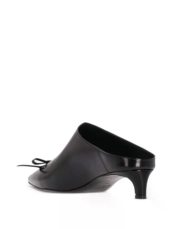 JIL SANDER 25mm Bow-detail Leather Mules