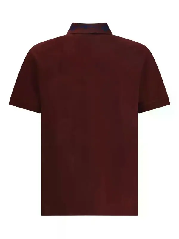 Alexander McQueen Ribbed Short-sleeve Polo Shirt - Red